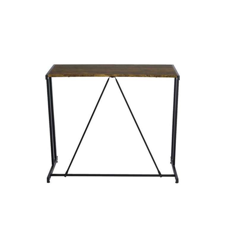 FurnitureR Computer Desk Black Metal Frame Writing Table | Hotukdeals