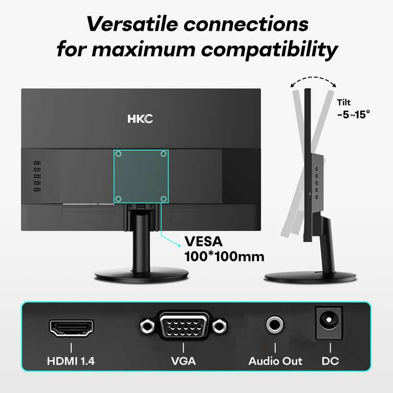 HKC 27 inch Gaming Monitor 144Hz FHD IPS 99% sRGB at £80.74 Prime ...