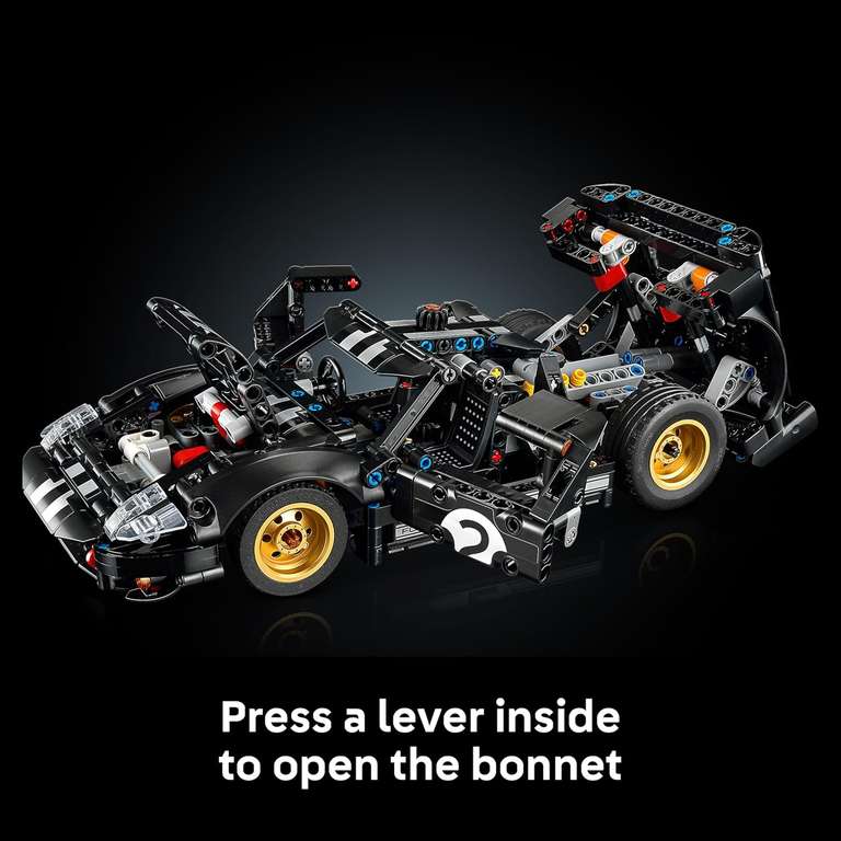 LEGO Technic 1966 Ford GT40 MKII Race Car 42223 - £43.87 at Toy ...