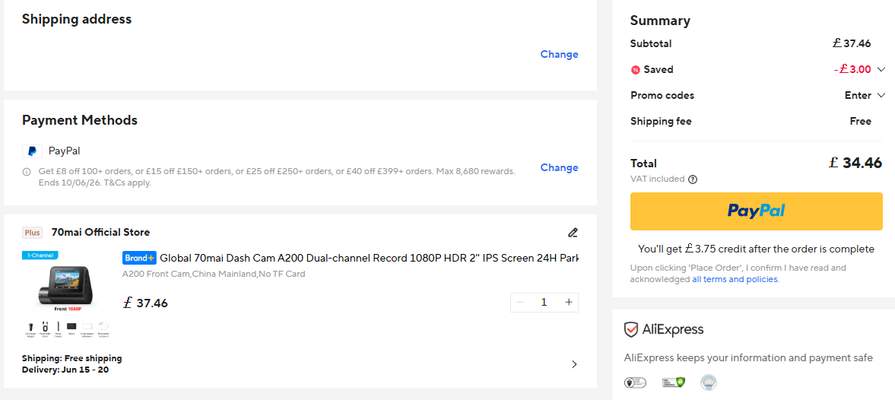Global 70mai Dash Cam A200 Dual-channel Record (with code) 70mai ...