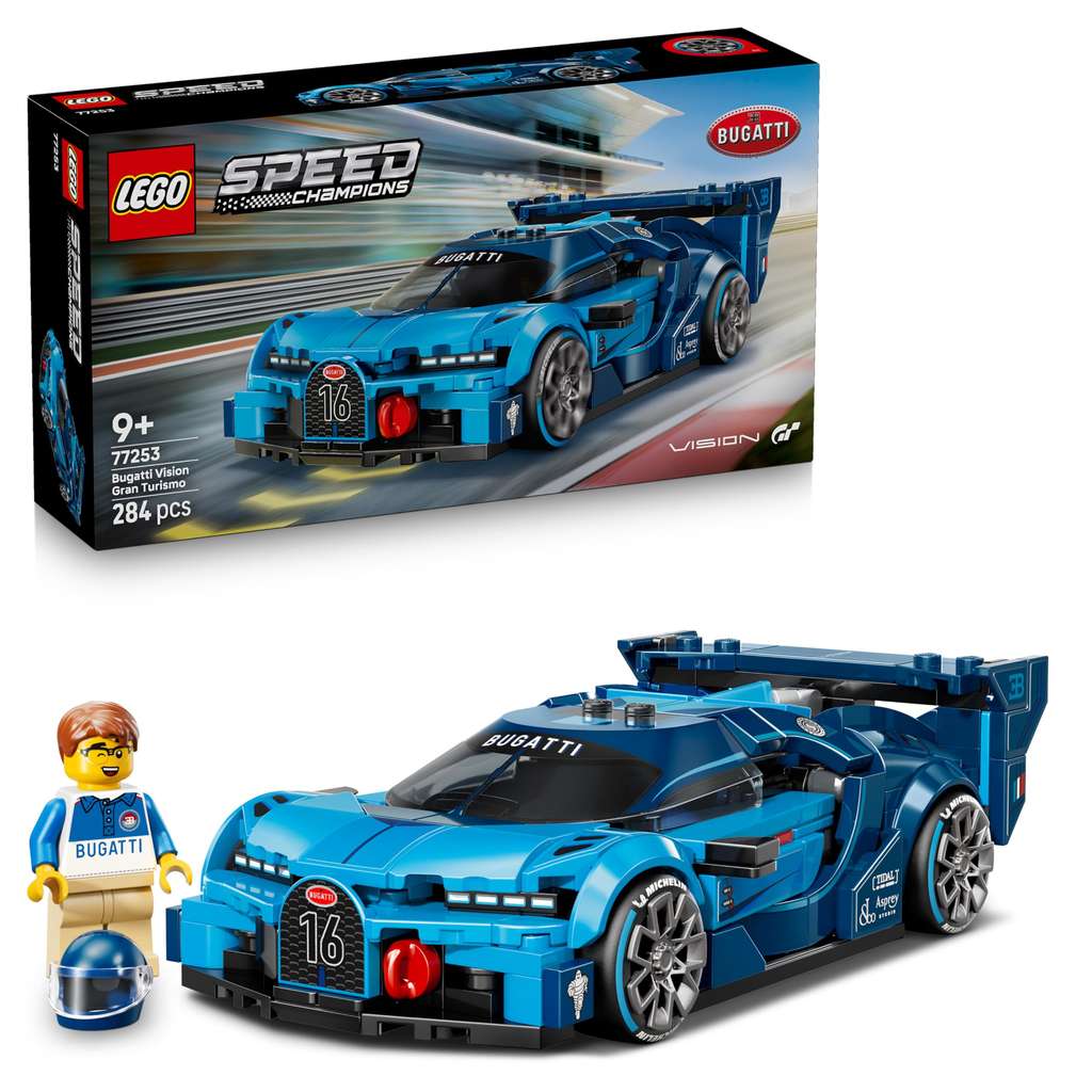 LEGO Speed Champions Bugatti Vision GT Hyper Sports Car Toy 77253 £17. ...