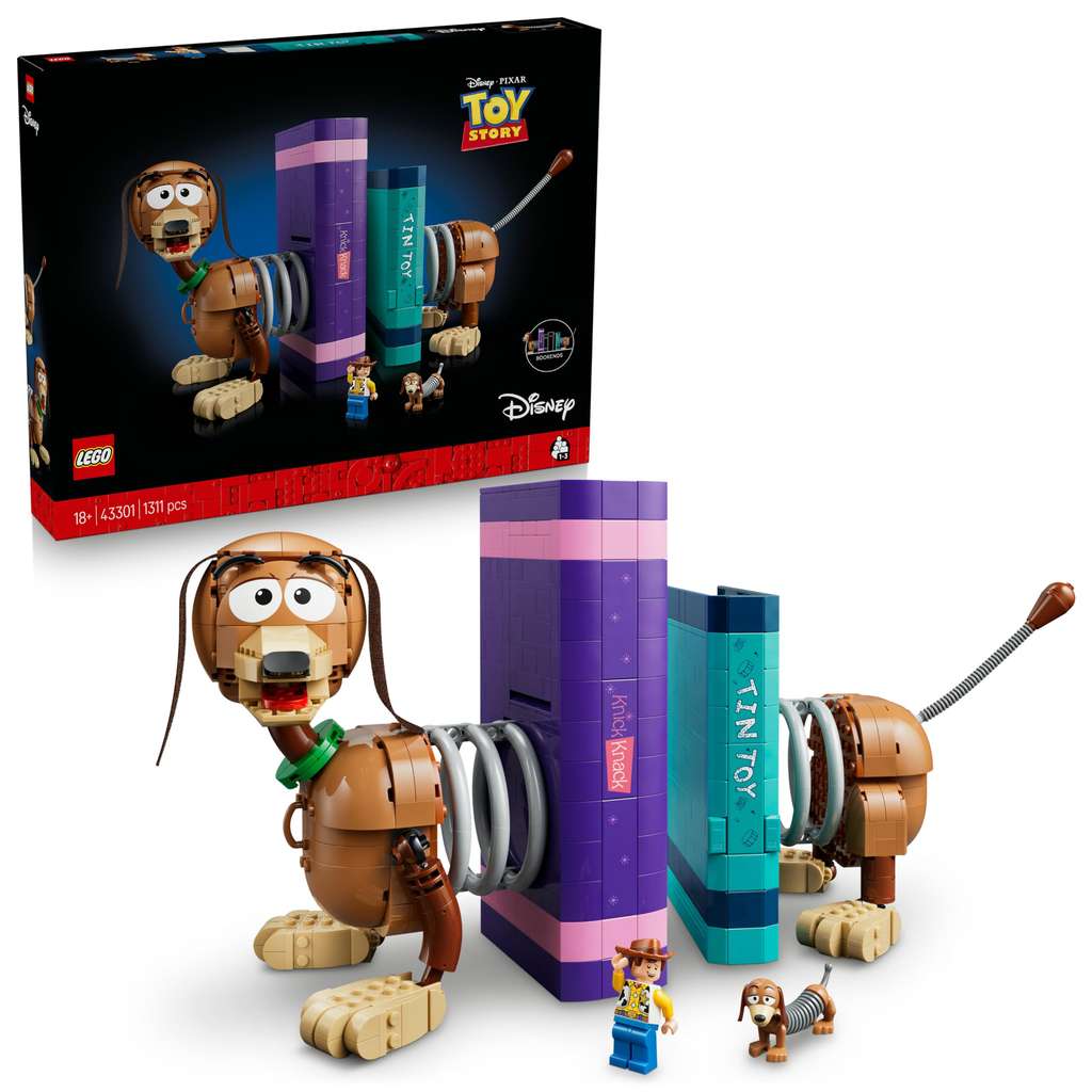 LEGO Disney Pixar Toy Story Slinky Dog Bookends Set 43301 101.99 at ...