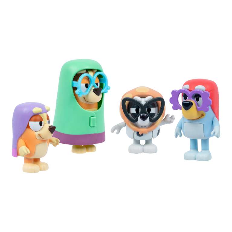 Bluey Figure 4-Pack Here Come the Grannies £10.40 at Amazon - Shop ...
