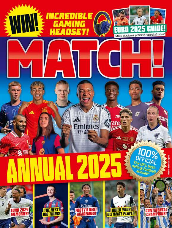 Match Annual 2025: The UK's Best-selling Football Annual! - Hardcover ...