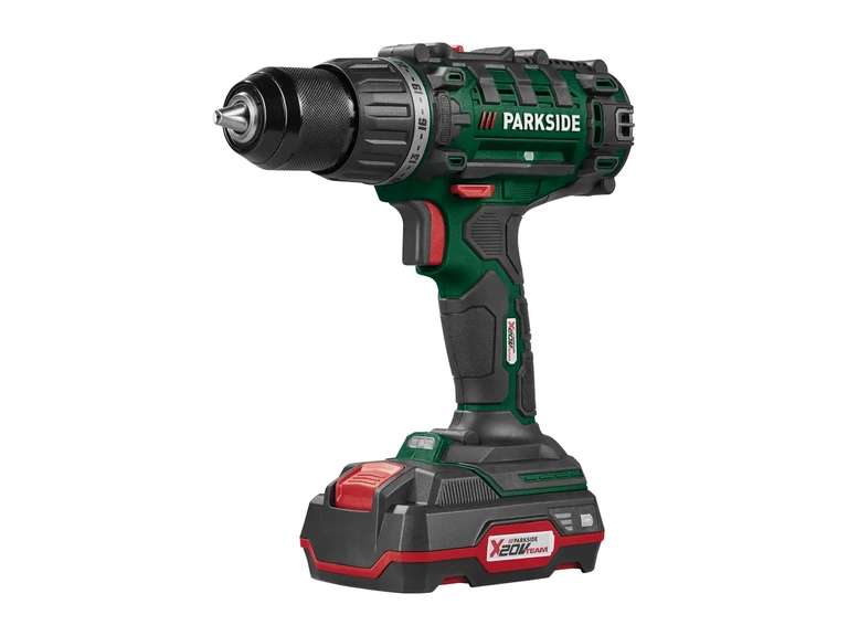 Parkside 20V Cordless Drill Driver Set with 2 Batteries for £49.99 at ...