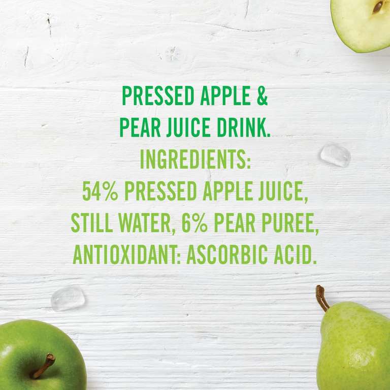 Cawston Press, Apple Pear Kids Fruit Water Cartons 200ml Pack of, 1 ...
