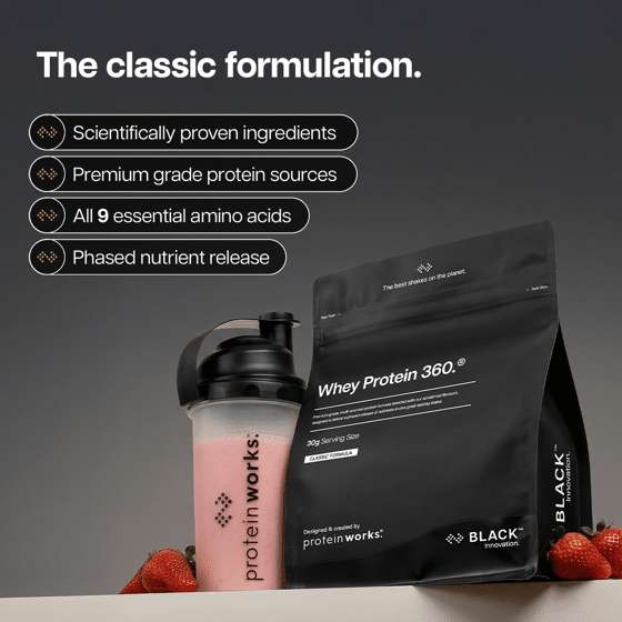 Protein Works 360 Black 120 Shakes – Free Shaker, £40.18 at Protein ...