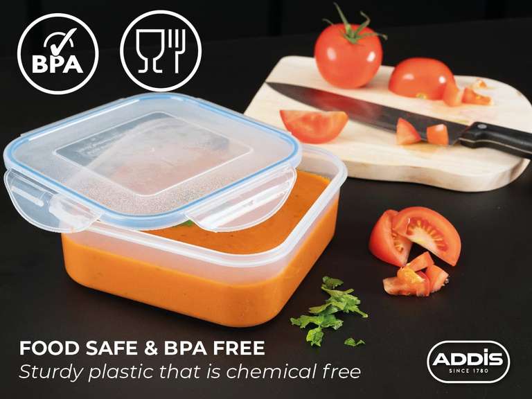 Addis Clip Tight Food Storage Containers 300 ml Pack Of 3 £3.00 at ...