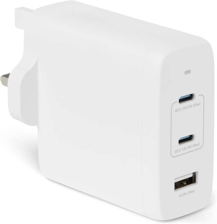 Amazon Basics 120W 3-Port GaN USB-C Wall Charger PPS SFC3 – £18.26 at ...
