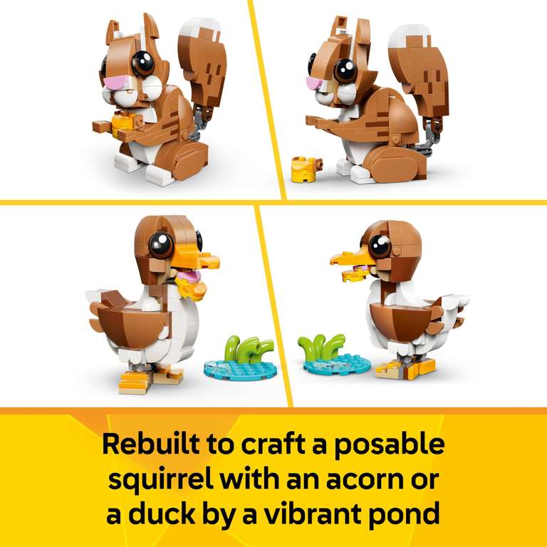 LEGO Creator 3in1 Cute Animals: Playful Puppy Dog Toy at Amazon - 31382