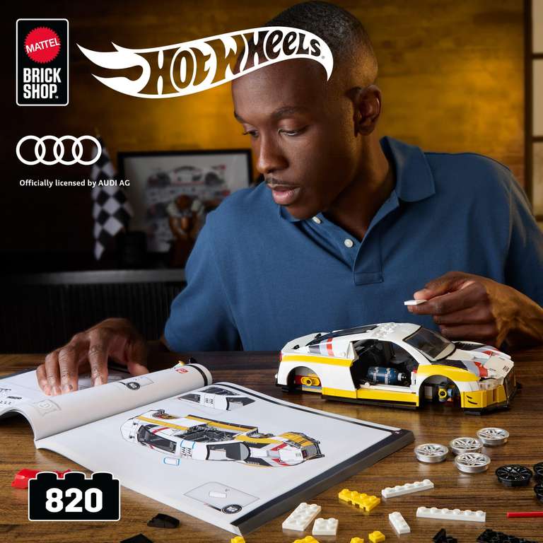 Mattel Brick Shop Hot Wheels Elite ’15 Audi R8 LMS Building Set – £32. ...
