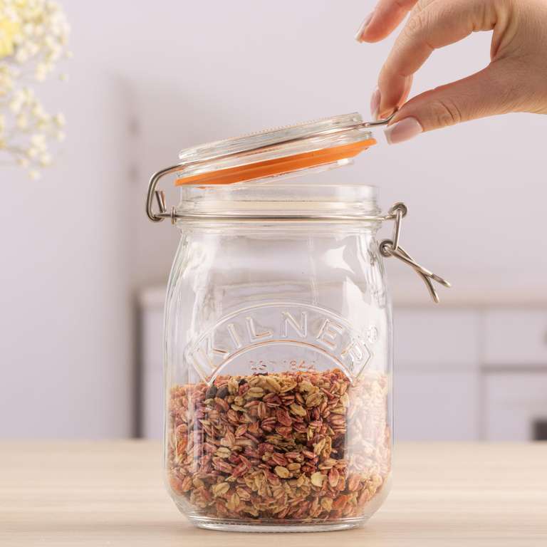 Kilner Clip Top Jar 1 Litre – Airtight Glass Storage at Amazon - £3.60 ...