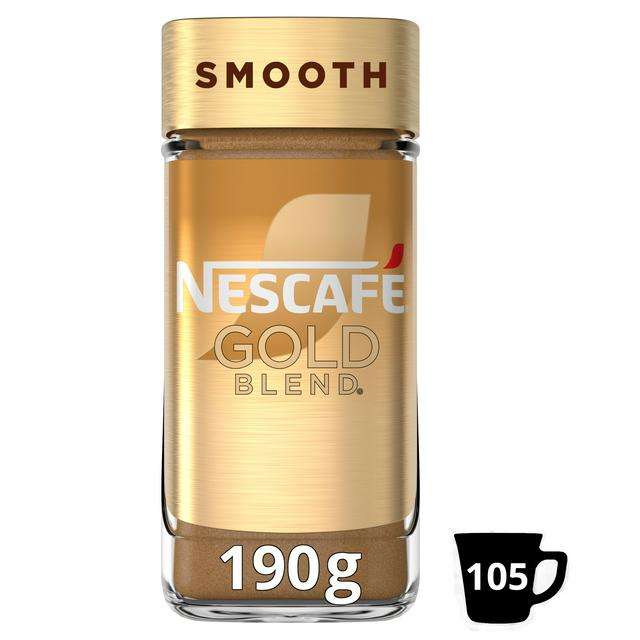 NESCAFÉ Gold Blend Instant Coffee 190g – Smooth/Decaf/Intense at ...