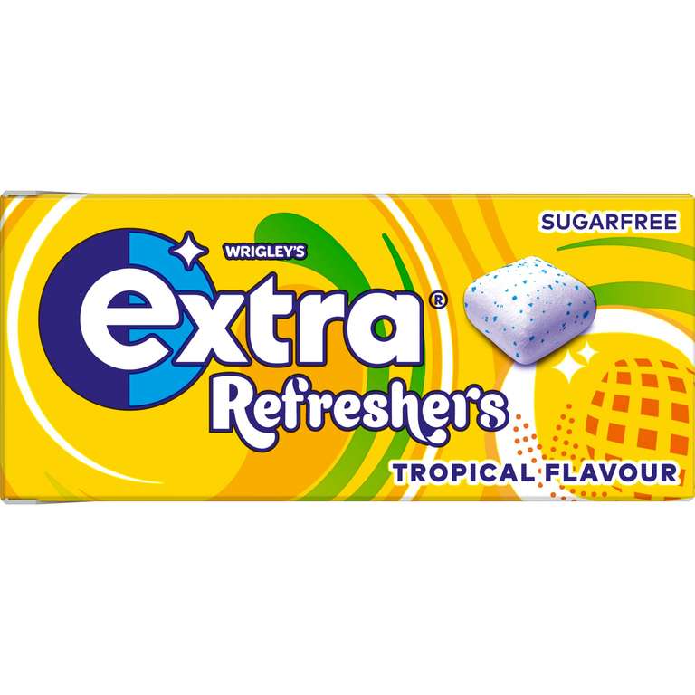 Wrigley's Extra Tropical Refreshers Sugar Free Gum 16 Packs £8.96 at ...