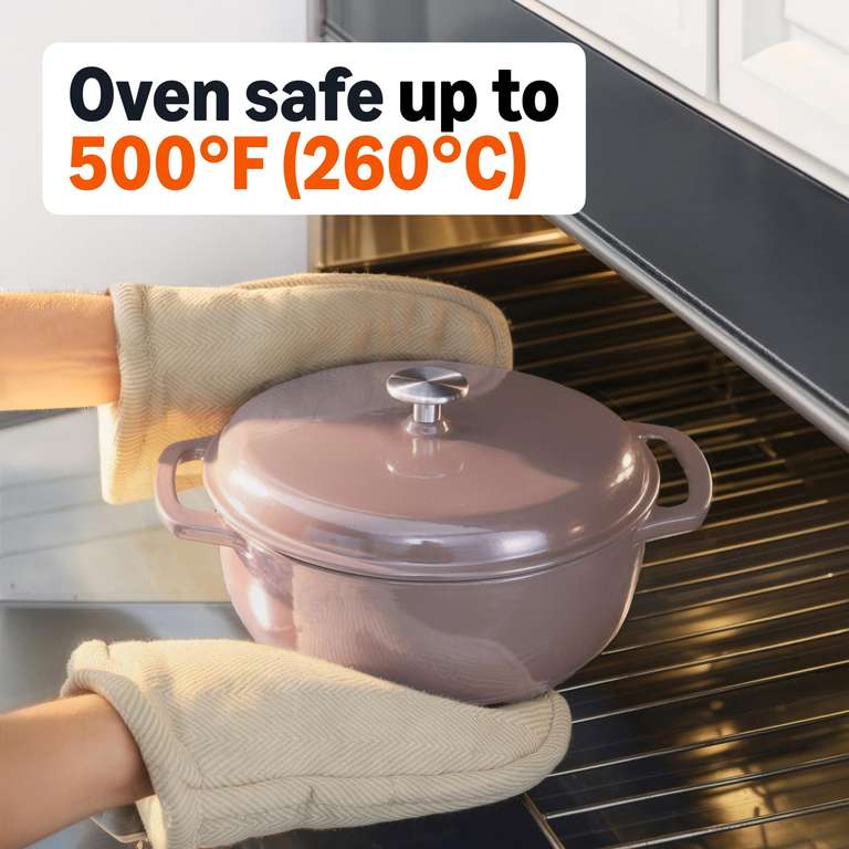Amazon Basics Cast Iron Casserole Dish with Lid – £15.55 at Amazon ...