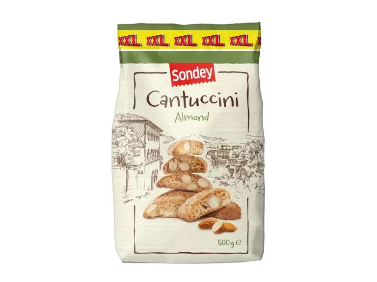 Sondey Cantuccini Biscuits 500g - Almond or Chocolate at Lidl £2.49 ...