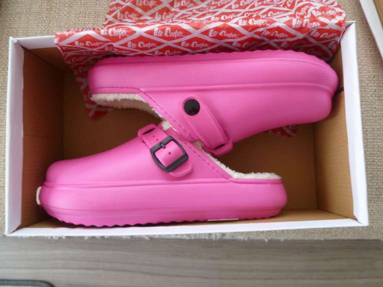 Lee Cooper Lucinda fur lined clog shoes - £1 at Morrisons Darlington ...