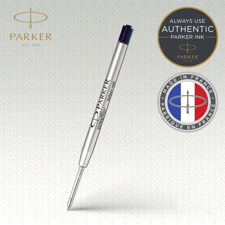 Parker Ballpoint Pen Refills | Medium Point | QUINKflow Ink | 6 Count ...