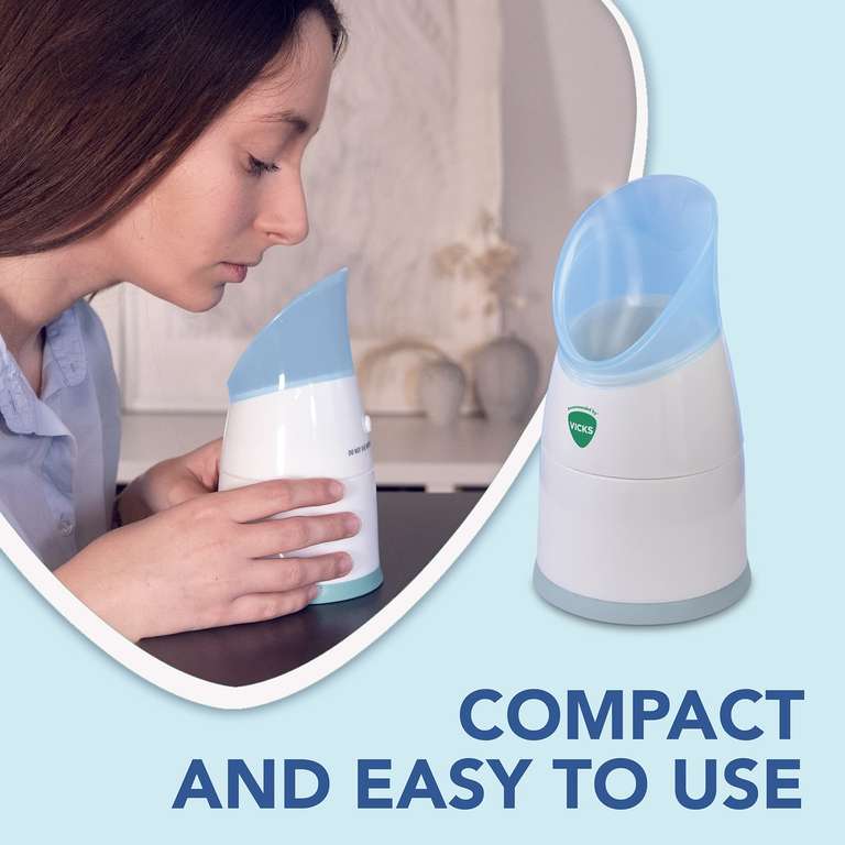 Vicks Personal Steam Inhaler with Two Scent Pads V1300 £6.94 at Amazon ...