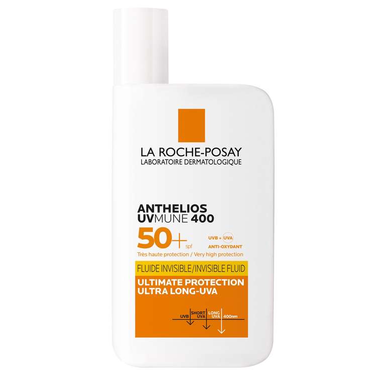 La Roche-Posay UVmune 400 Invisible Fluid SPF50+ 50ml at Amazon - £13. ...