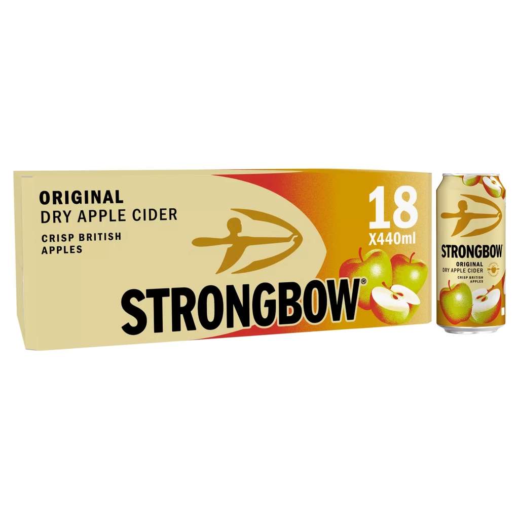 Strongbow Original Apple Cider Can 4.5% ABV 18x440ml | Hotukdeals