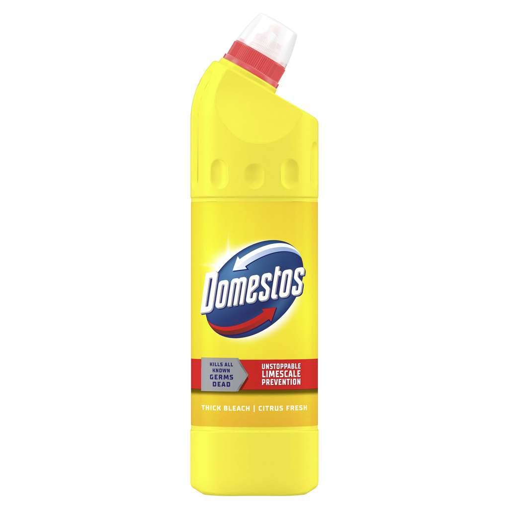 Domestos Citrus Fresh Thick Bleach 750ml – 4 pack at Amazon £3.01 ...