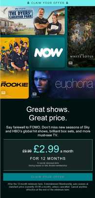NOW TV Deals ️ Cheap Entertainment, Cinema & Sports Passes | hotukdeals