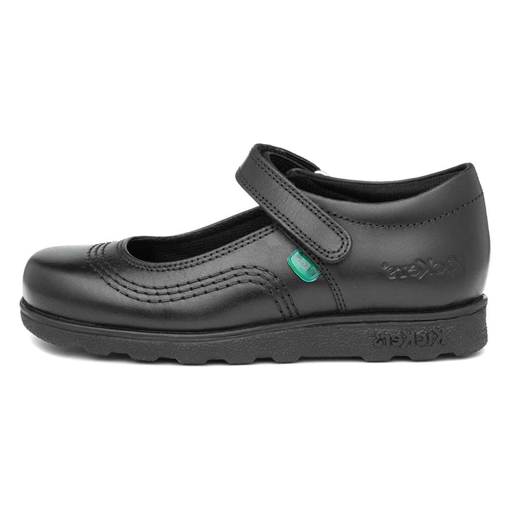 Kickers Fragma Black School Shoes - £14.80 at Amazon | hotukdeals