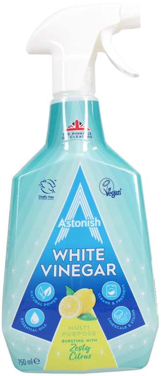 4 x Astonish Multipurpose Cleaning Spray with White Vinegar, Zesty ...