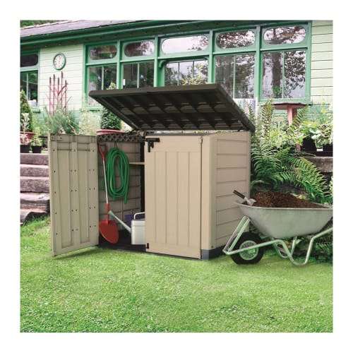 Keter Store It Out Max Beige & Brown Plastic Garden Storage 1200L £102. ...