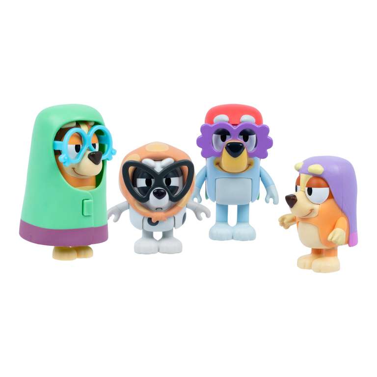 Bluey Figure 4-Pack Here Come the Grannies. 4 Episode-Themed Figures ...