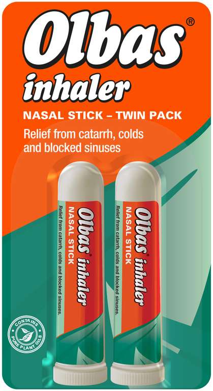 Olbas Nasal Inhaler pack of 2 - Nasal stick - With voucher | Hotukdeals