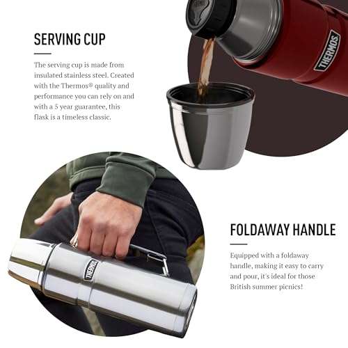 Thermos Stainless King 1.2L Travel Flask - Premium Insulated | £19.10 ...