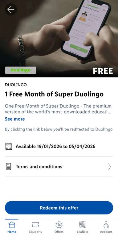 Free Super Duolingo Month via Lidl Plus App - Limited Offer at Lidl ...