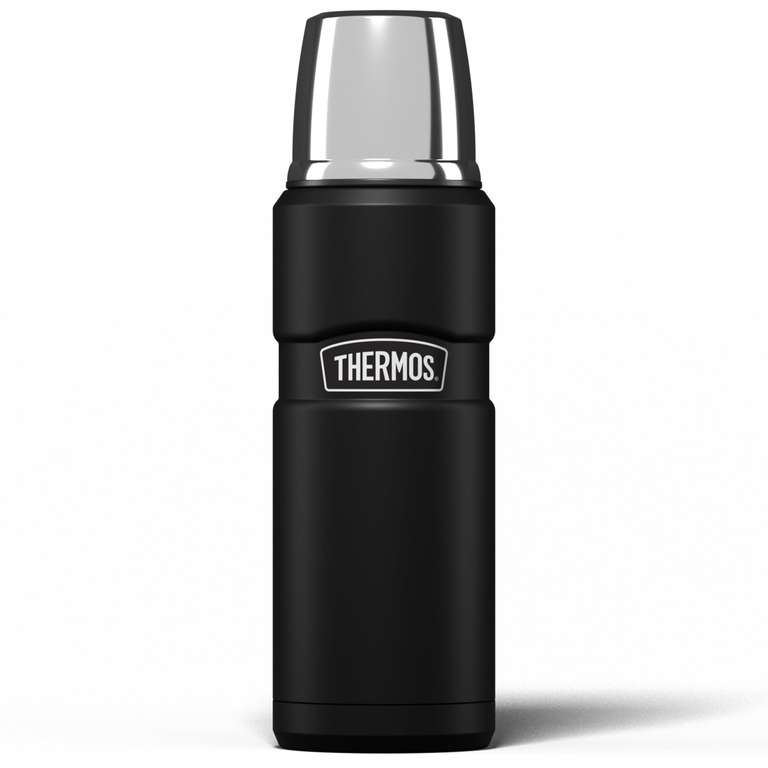 Thermos Stainless King 470ml Multi-Purpose Thermos Flask Matt Black – £ ...