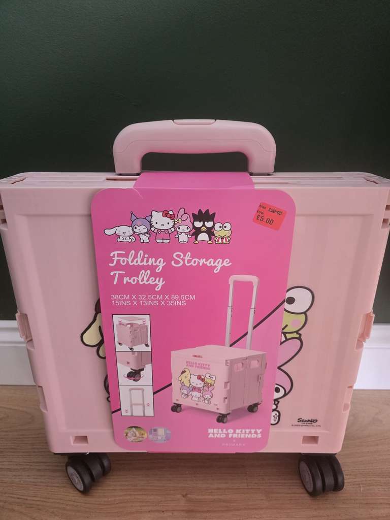 Hello Kitty Folding Trolley 38cm - Only £5 at Primark Liverpool ...