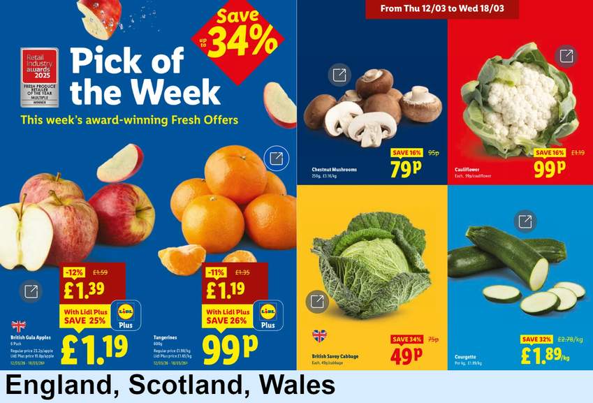 Cucumber & Fruits Pick of the Week at Lidl – £0.79–£1.69 Deals | hotukdeals