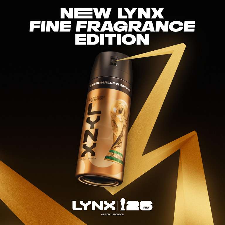 Lynx Marshmallow Smoke Premium Body Spray 3 for £10 at Amazon - rare ...