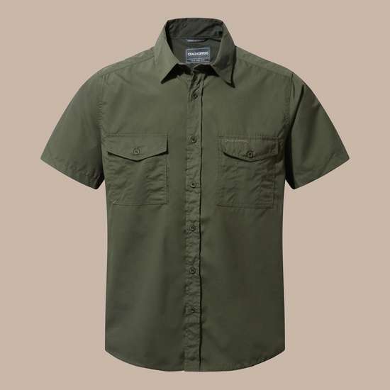 Craghoppers Men's Kiwi UPF 50+ Anti-Insect Short Sleeved Shirt | 3 ...