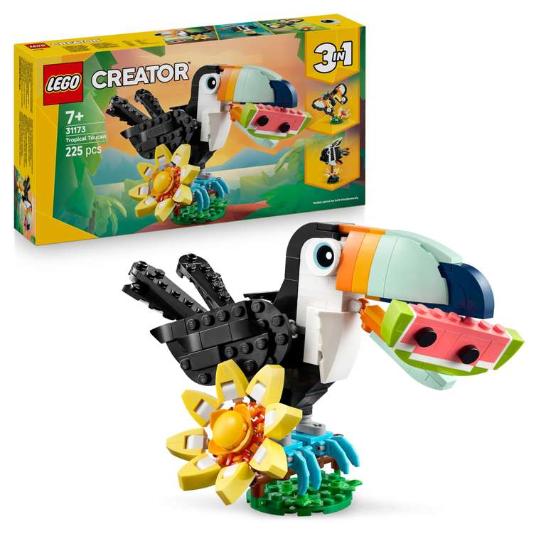 LEGO Creator 3in1 Wild Animals: Tropical Toucan £9.85 at Amazon ...