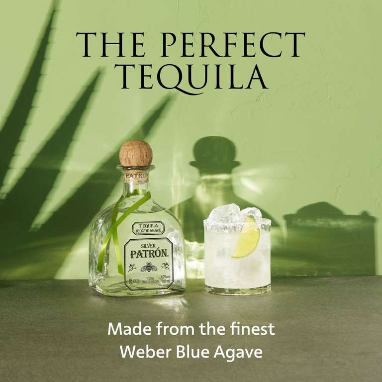 PATRON Silver Premium Tequila 70 Cl 40% ABV £37.99 at Amazon | hotukdeals