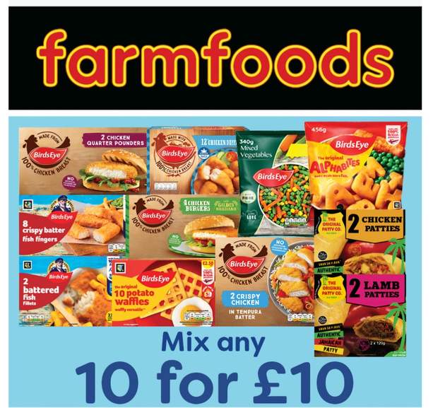 Choose 10 Birdseye Mixed Veg for £10 at FarmFoods | hotukdeals