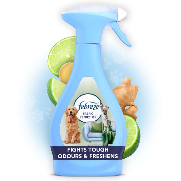 Febreze Fabric Freshener Spray Pet Fresh Scent 8.40 at Amazon | hotukdeals