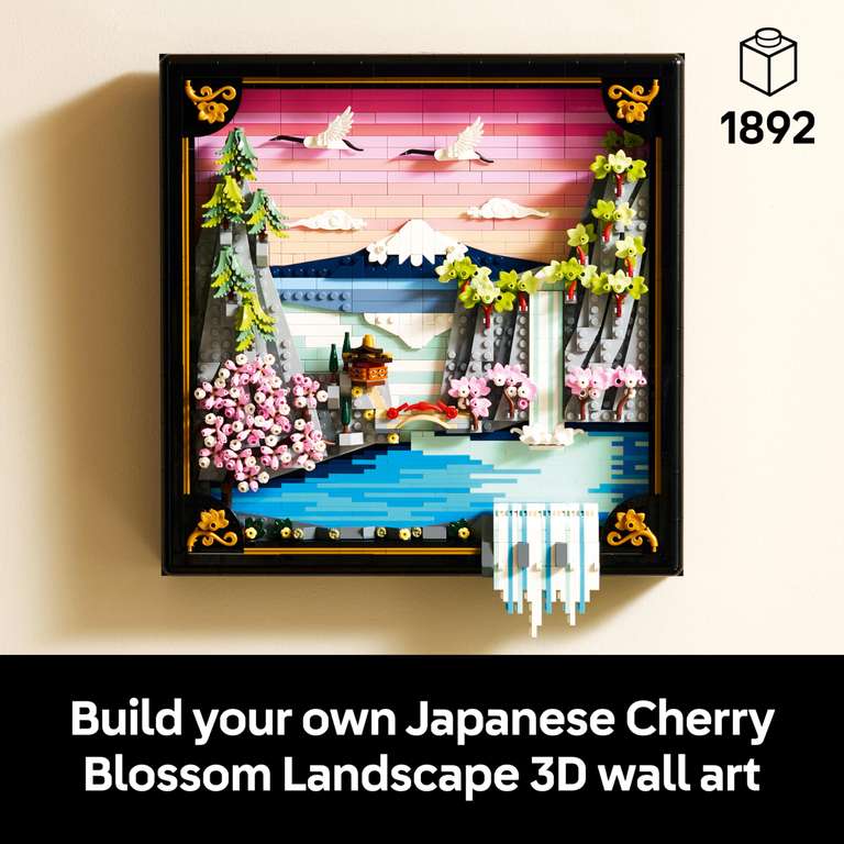 LEGO Art Japanese Cherry Blossom Landscape | Hotukdeals