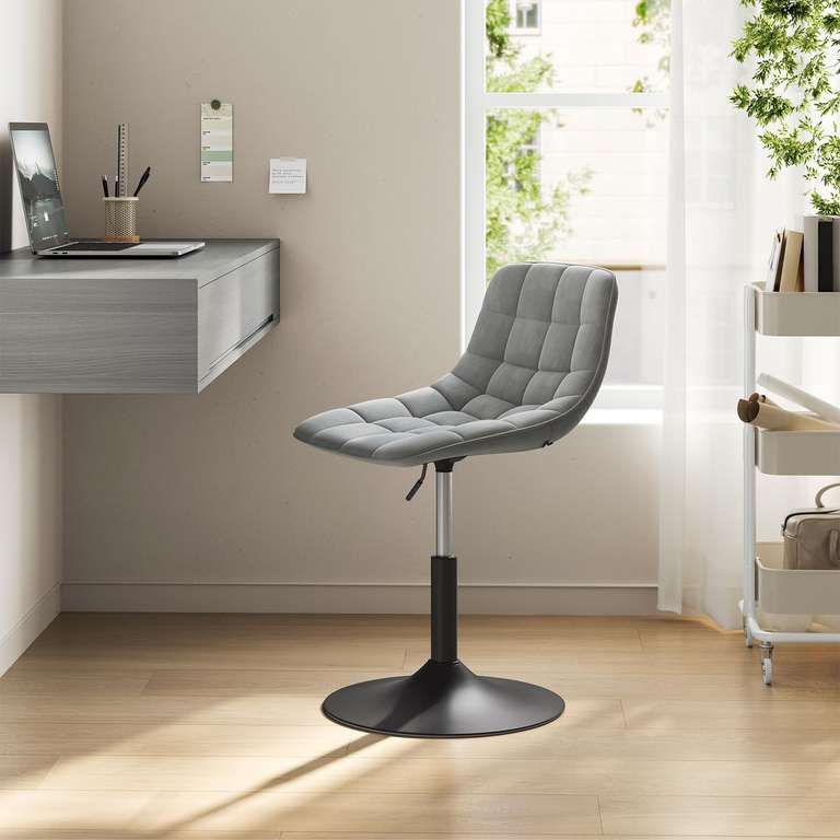 WOLTU Dressing Table Stool Swivel Vanity Chair – 360° Adjustable, at ...
