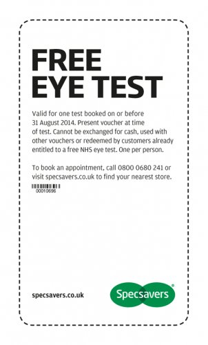Free Eye Test At Specsavers HotUKDeals